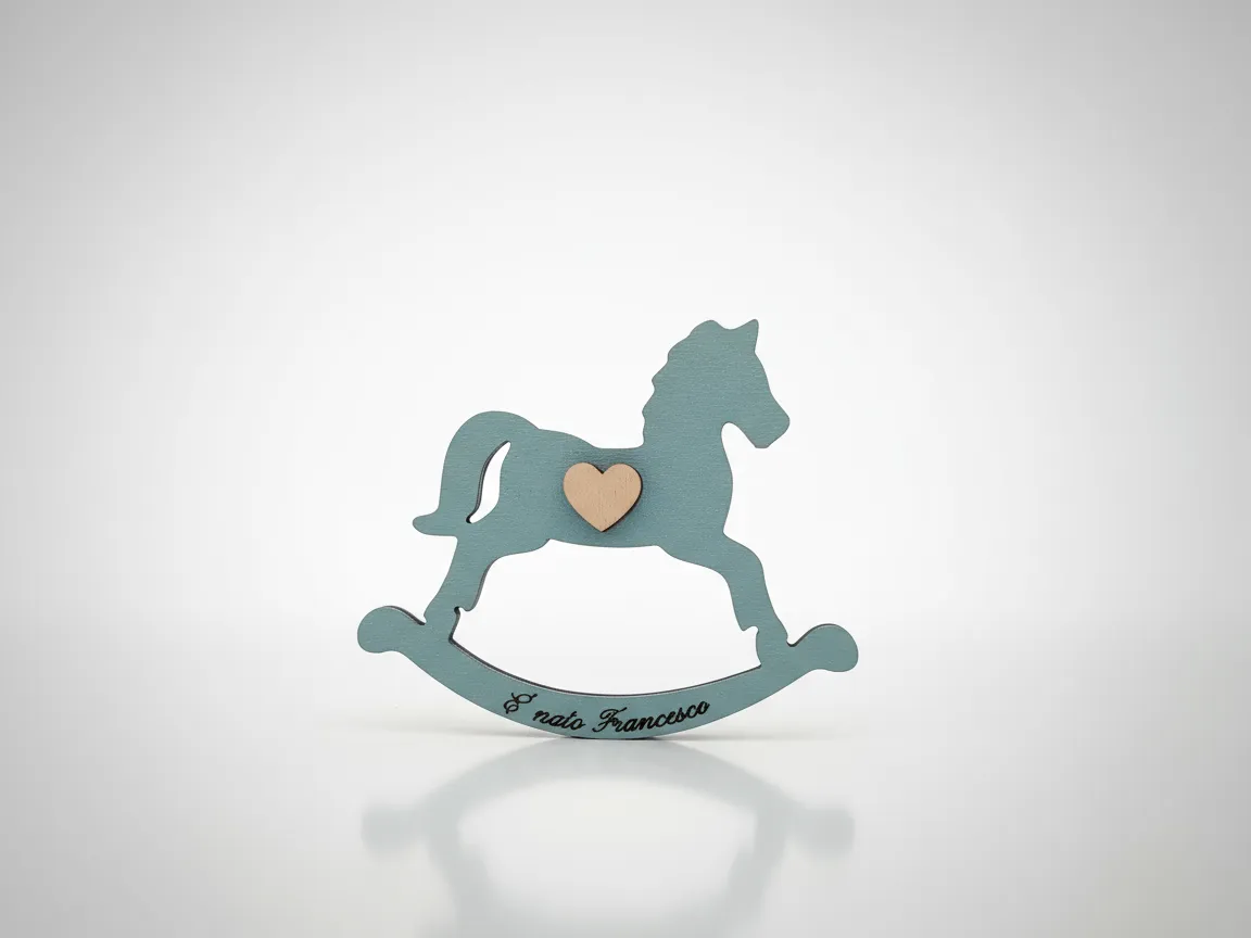 Laser cut and engrave | Laser Cut Wooden Rocking Horse with Heart and ...