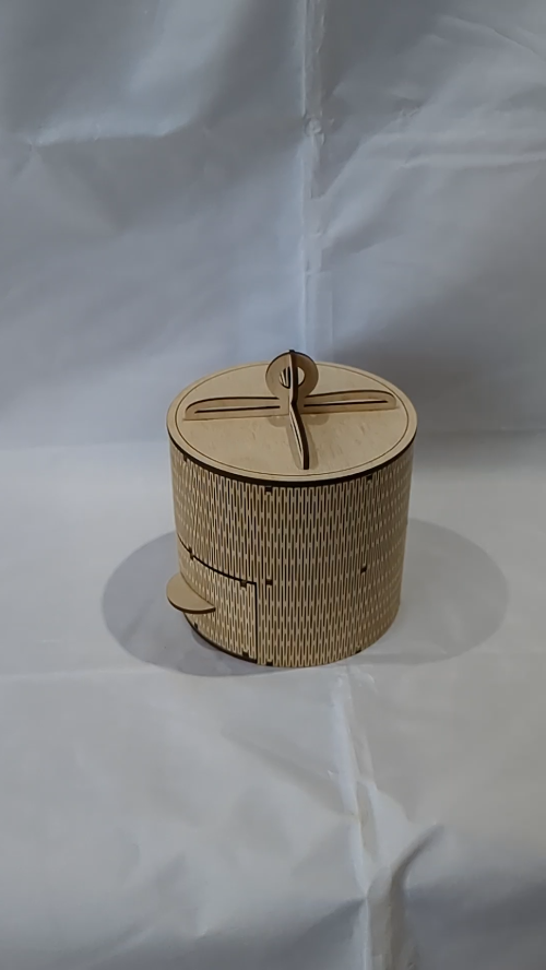 Gift Jewelry Box with Sliding Shelf, Laser Cut Template, Greeting ...
