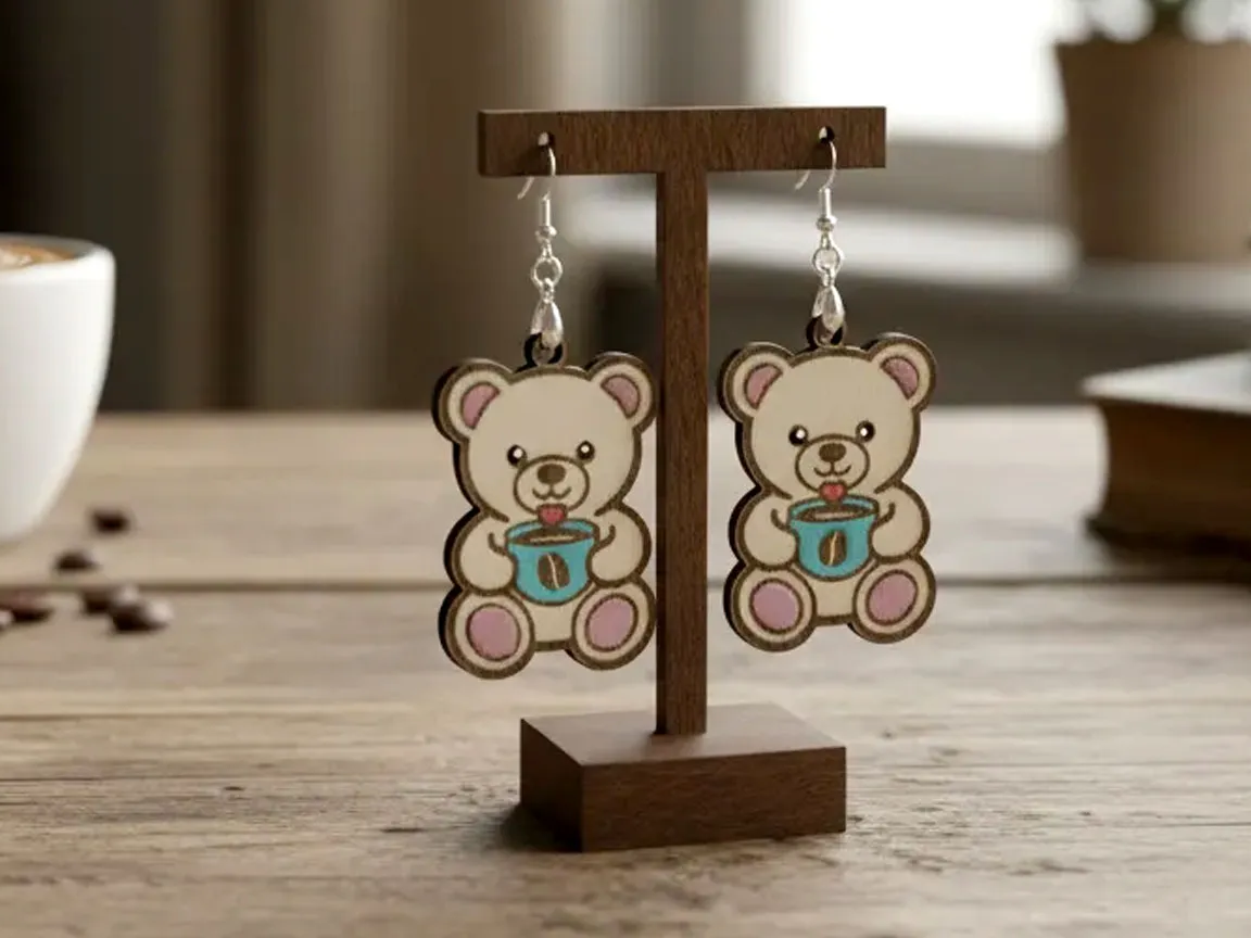 Java Teddy Bear Earrings | Free Files - Atomm