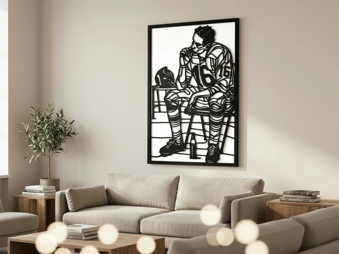 Laser Cut Wall Art NFL Football Player Len Dawson Calm in the Chaos ...