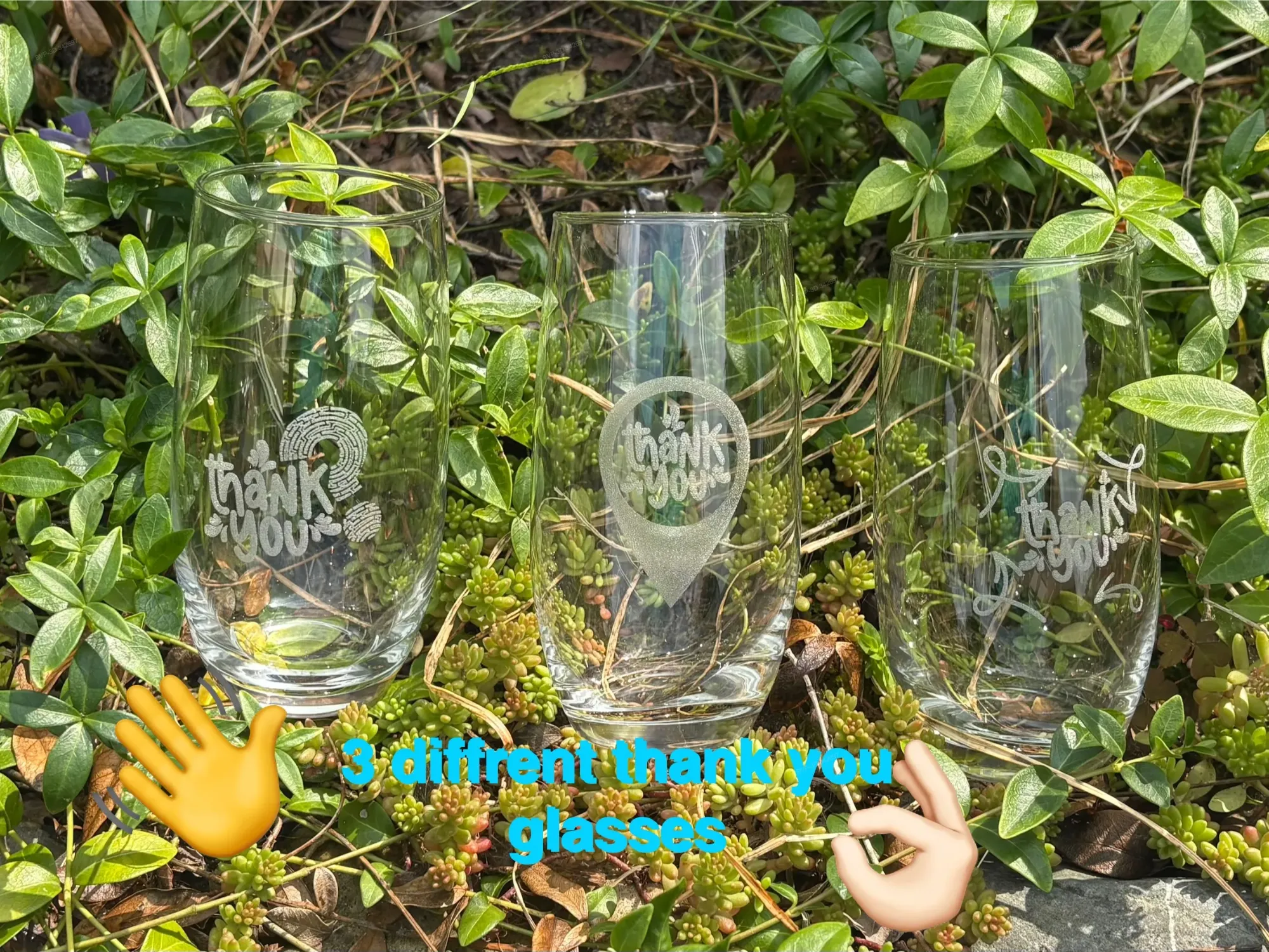 Thank you glasses with 3 different patterns | Free Files - Atomm