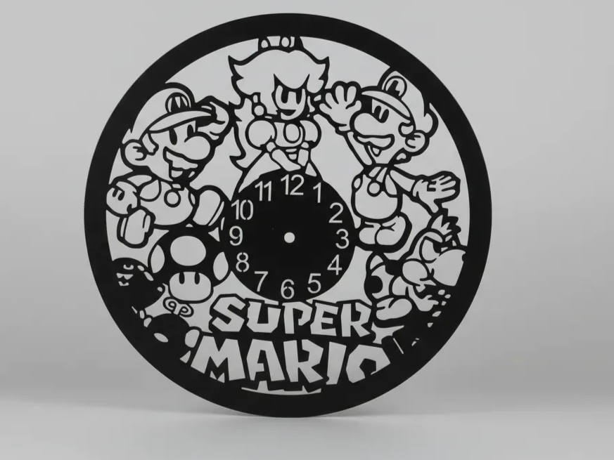 Super Mario Vinyl-Uhr | Free Files - Atomm