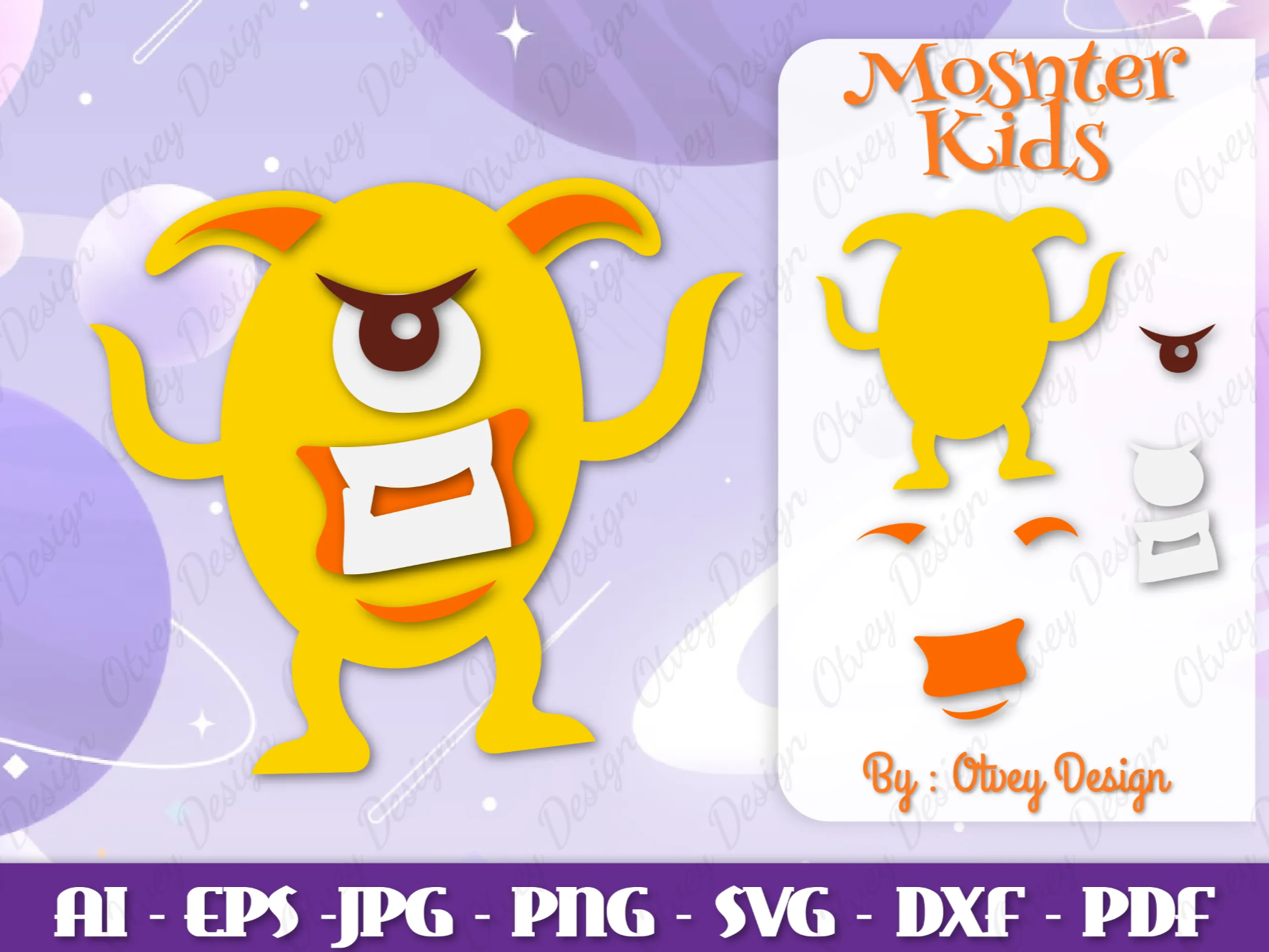 Laser cut and engrave | Monster Kids SVG, Funny Monster SVG | Ready to ...