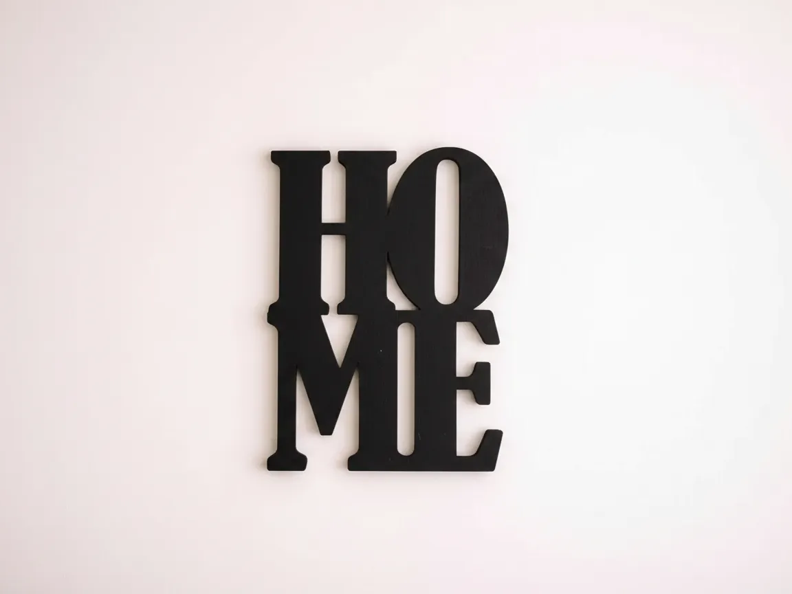 HOME Wooden Sign Decor SVG | Modern Shelf Decoration Laser Cut File ...