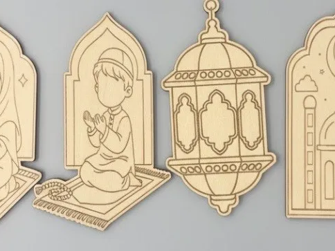 Laser Cut Wooden Islamic Decorative Wall Art Panels | Ready to Use ...