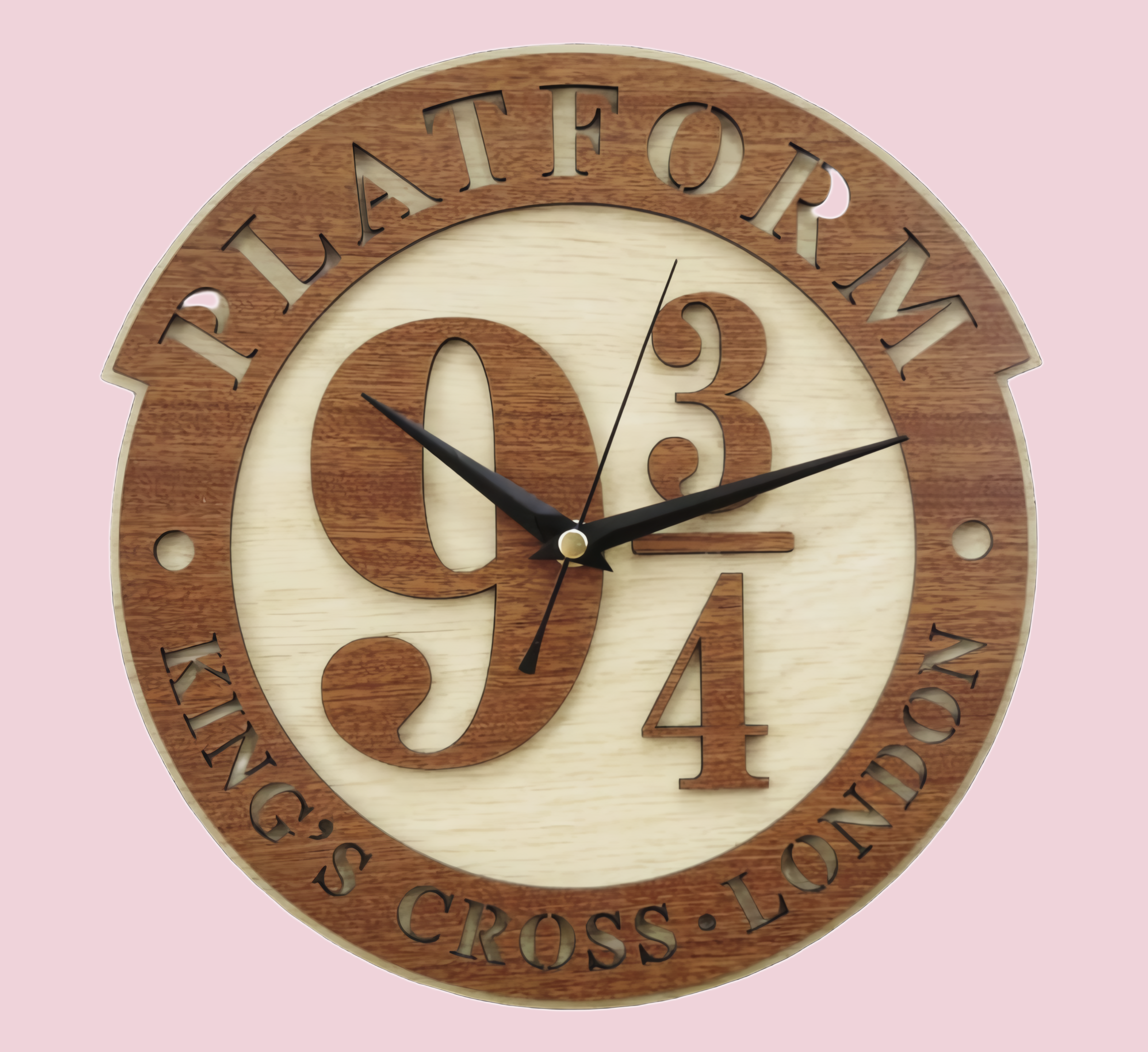 Laser Cut Harry Potter Wall Clock Free Vector | Free Files - Atomm