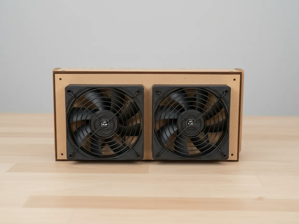 Ventilation fan box - 2 fun 12cm - 100cm hole air tube | Free Files - Atomm