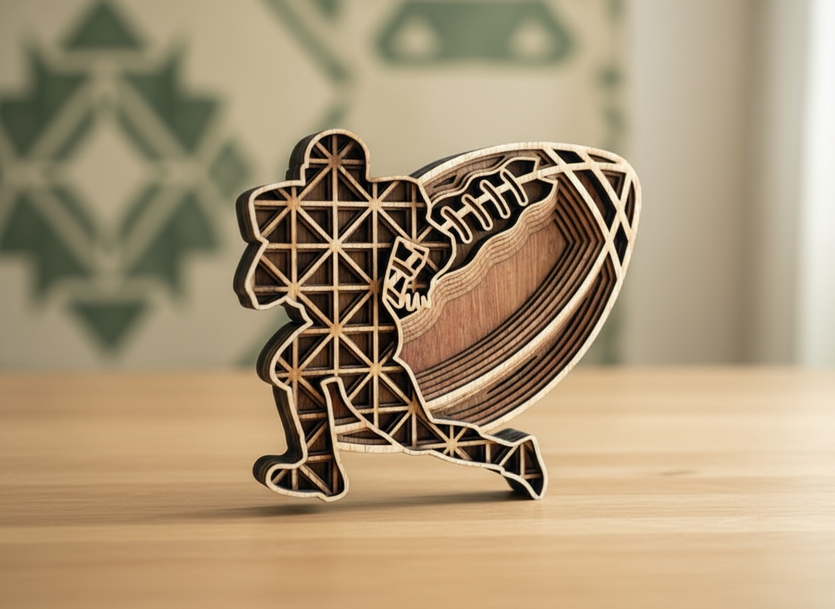 Super Bowl Laser Crafts: Free SVG/DXF - Atomm